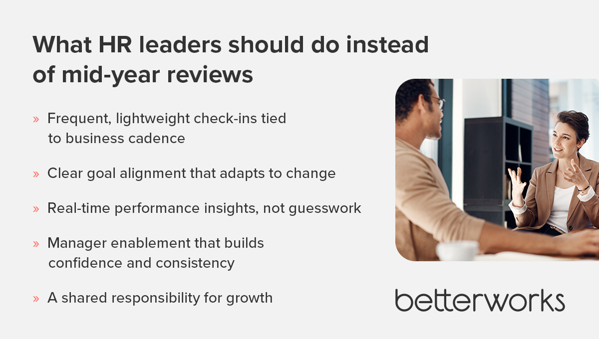 Mid-Year Review Examples for Managers and a Smarter Approach | Betterworks
