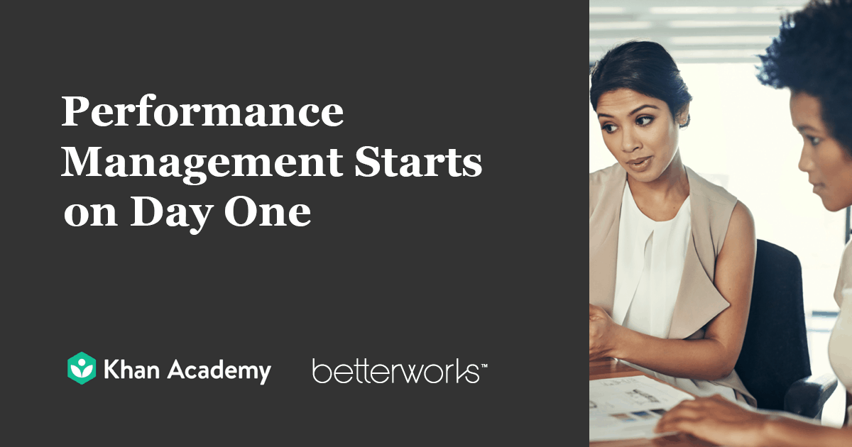 Performance Management Starts on Day One - Betterworks